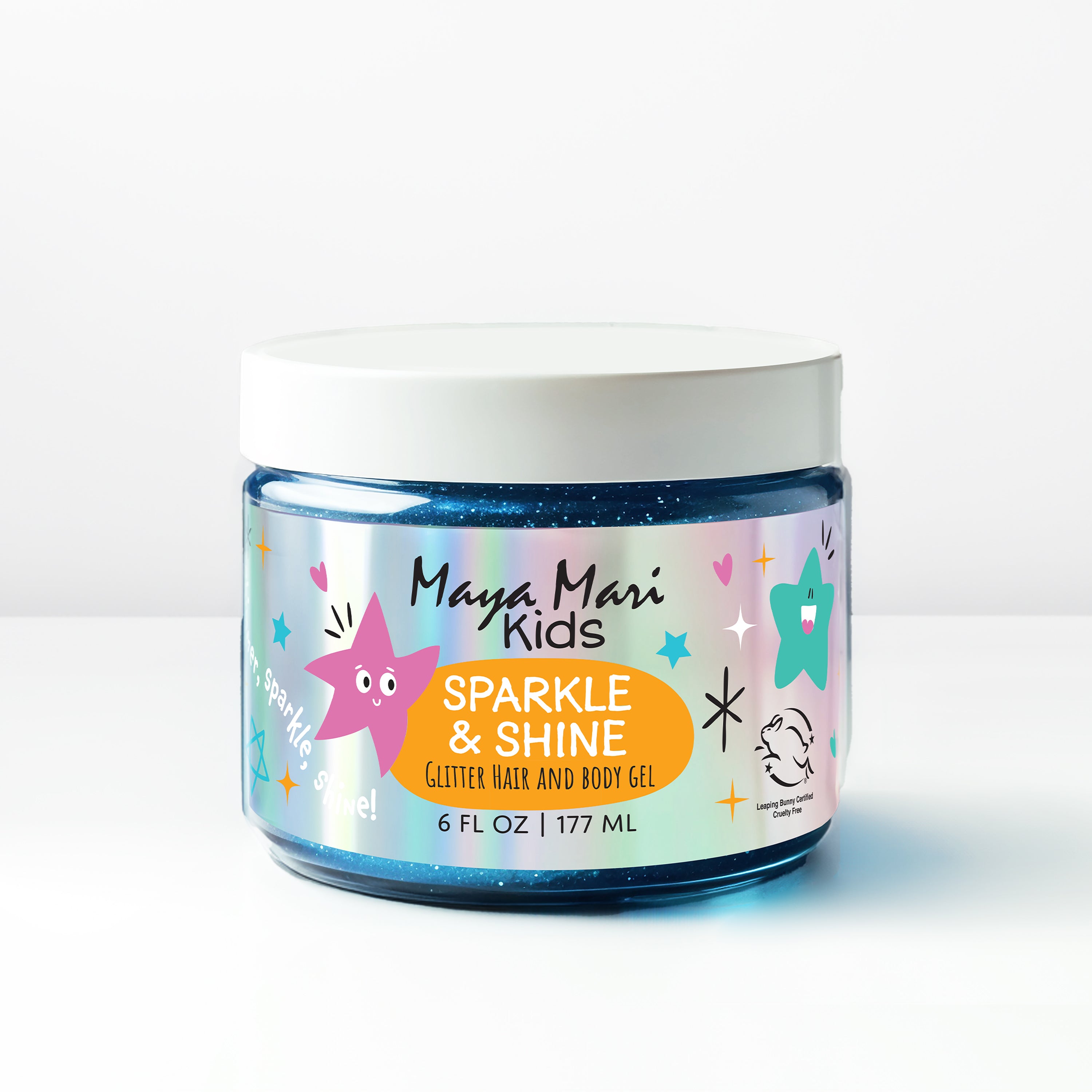 Maya Mari Kids Sparkle & Shine Glitter Hair and Body Gel, 6 fl oz - Su ...